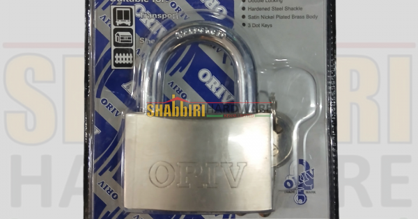 454 ORIV Rectangular Padlock – 3 Dot Keys | Shabbiri Hardware Kenya